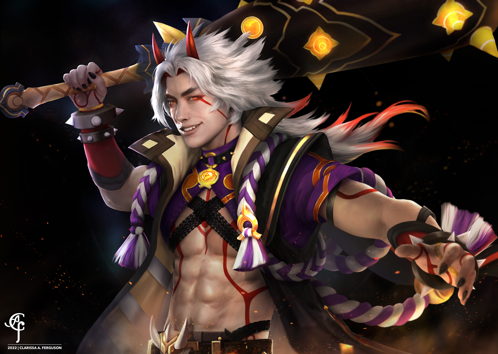 Arataki Itto Fan Art Finished Works Forums Cubebrush