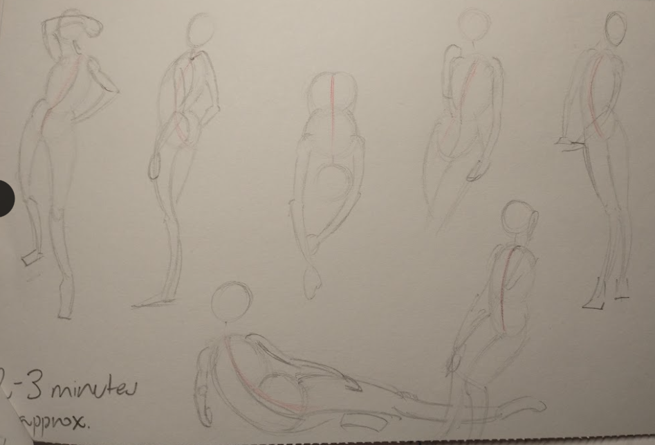 how to draw body different angles